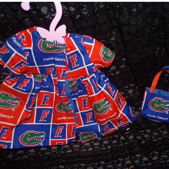 Toys | Handcrafted University Of Florida Florida Gator Dress And Tote ...